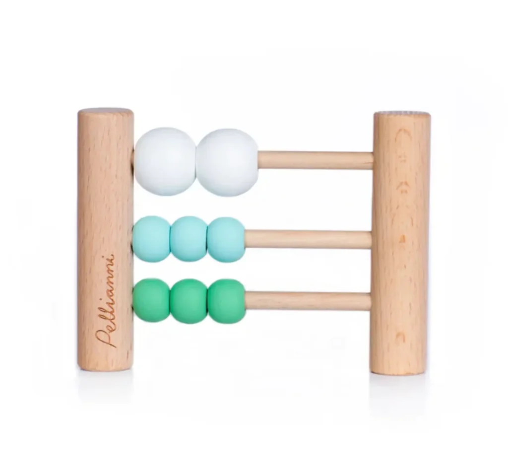 PELLIANNI žaislai: Medinis abakas AQUA | Lioli shop